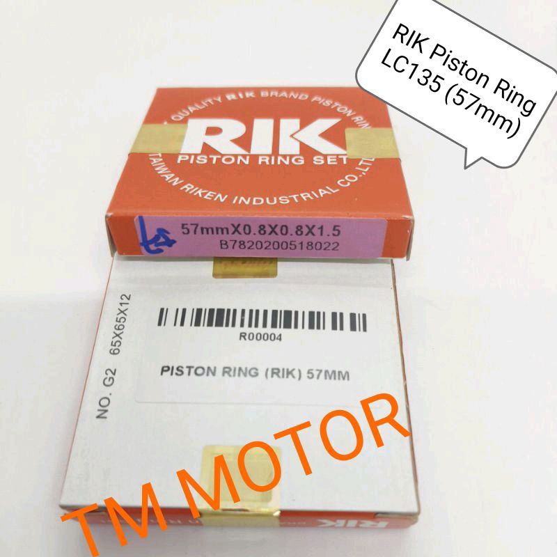 RIK Piston Ring LC135 57/60/62/63/65/66/68/70/72mm | Shopee Malaysia