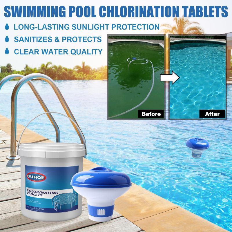 Capsules Chlorine Klorin Floating Dispenser Tablet 90% TCCA Chemical ...