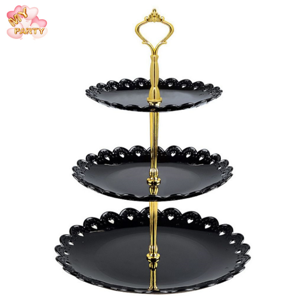 Folding Cake Stand Round Paper Dessert Table For Baby Shower Birthday ...