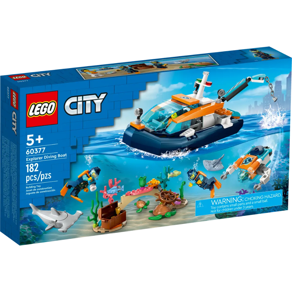 LEGO CITY Explorer Diving Boat / Deep Sea Explorer Submarine / Arctic ...