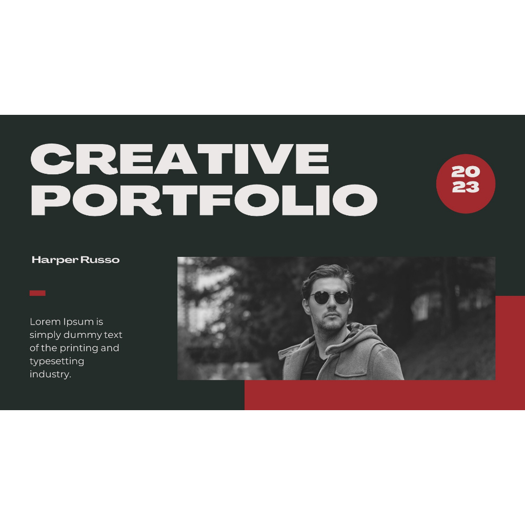 PRESENTATION TEMPLATE [EDITABLE] Black and Red Modern Creative ...