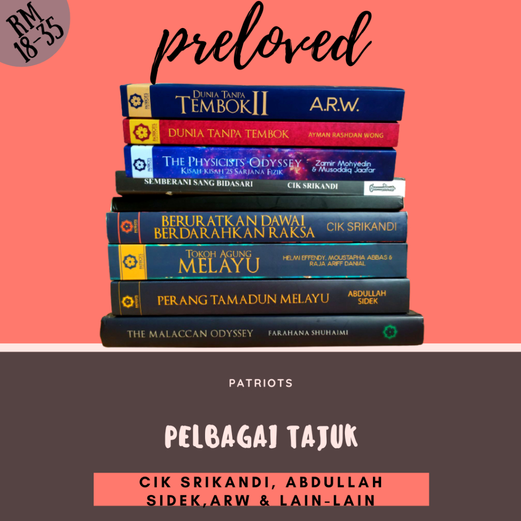 [Preloved] Buku Terbitan Patriots - Cik Srikandi, Abdullah Sidek, Ayman ...
