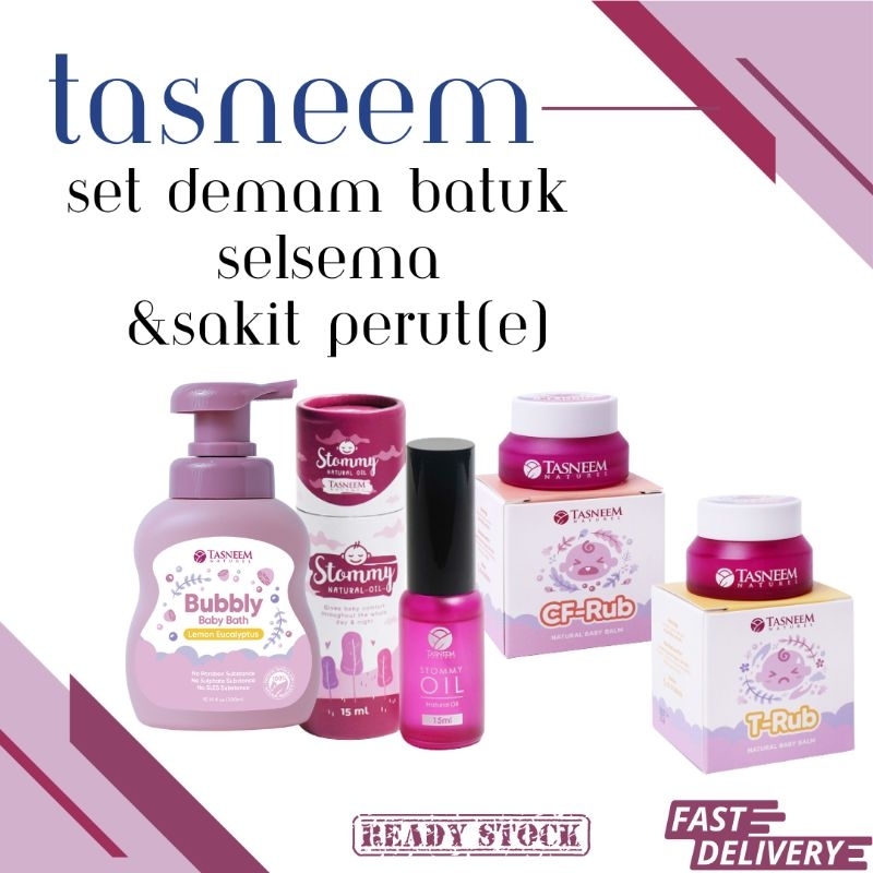 TASNEEM NATURAL SET DEMAM BATUK SELSEMA&SAKIT PERUT(E) | Shopee Malaysia
