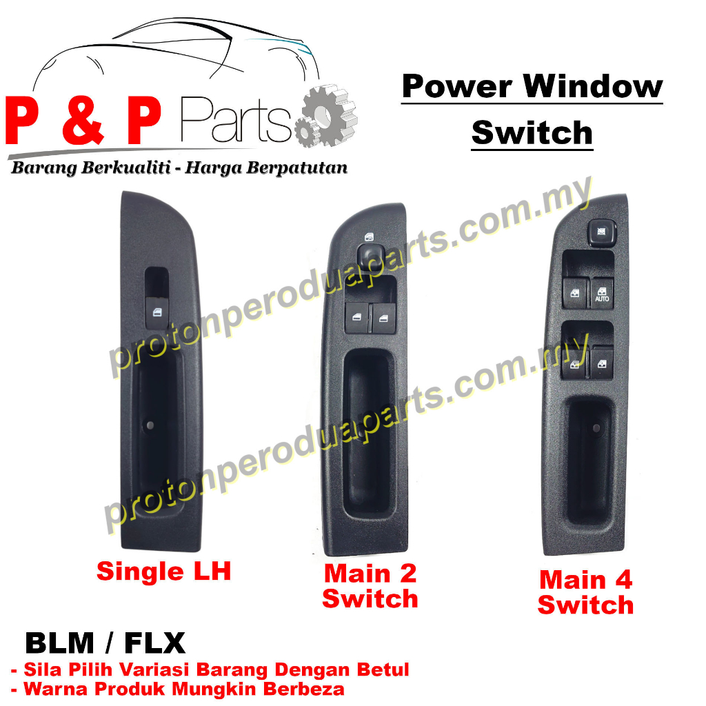 Power Window Switch Suis Cermin Tingkap - Proton Saga BLM FL FLX - With ...