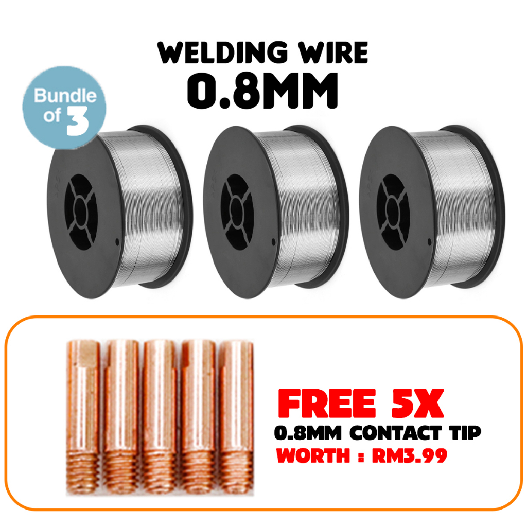 1kg 0.8mm / 1.0mm Flux Cored Steel Mig Welding Wire | Shopee Malaysia