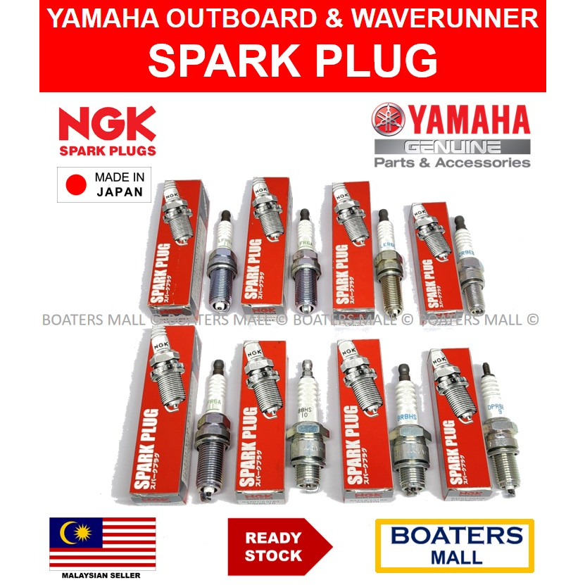 Genuine NGK Japan Spark Plug 2hp to 350hp B7HS-10 B8HS-10 LKR6E DPR6EA ...
