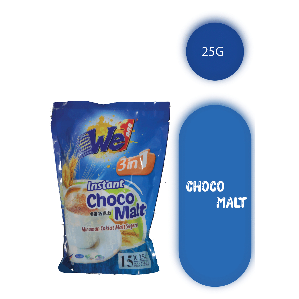 We1 3in1 Choco Malt drink (15's x 25g) | Shopee Malaysia
