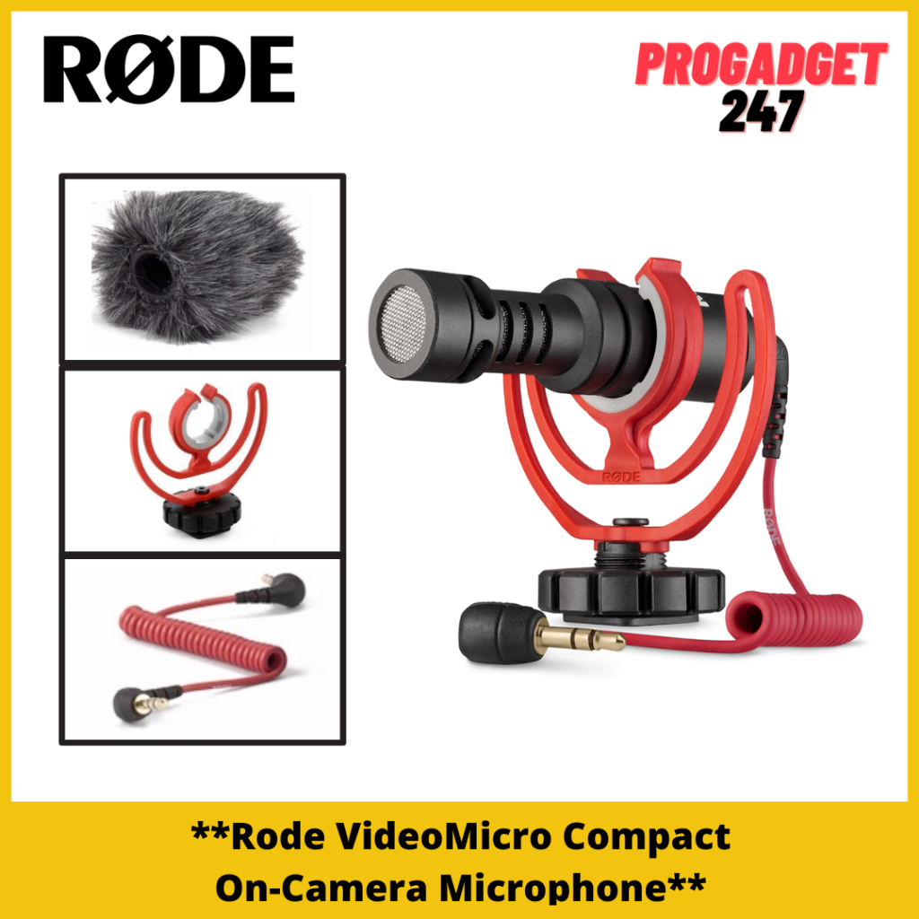 RODE VideoMicro Ultracompact Camera-Mount Shotgun Microphone | Shopee ...