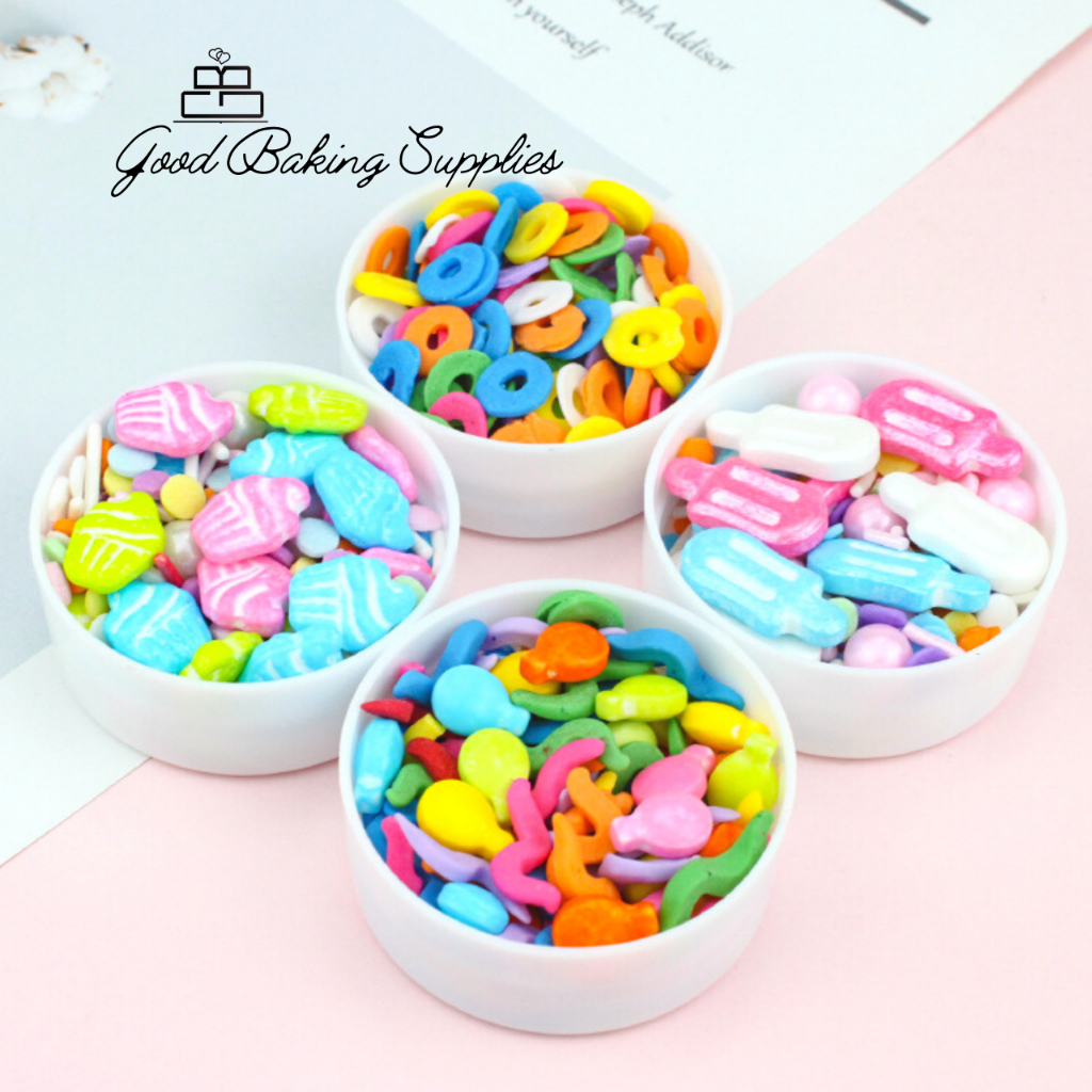 HALAL NEW Cake Sprinkles Ice-cream / Manik Gula Hiasan Kek Roti Aiskrim ...