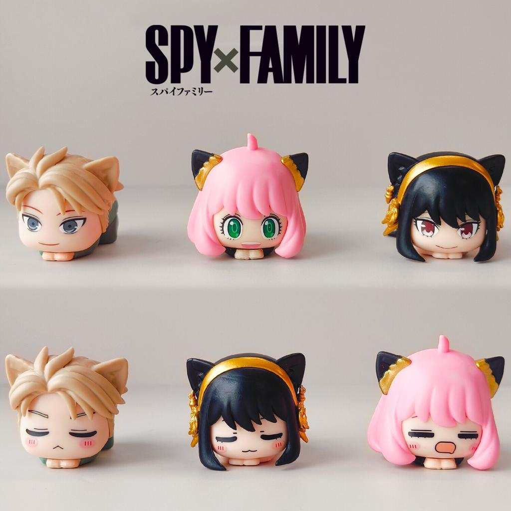 Spy x Family Neko Anya Forger Loid Forger Yor Forger Mini Figure ...