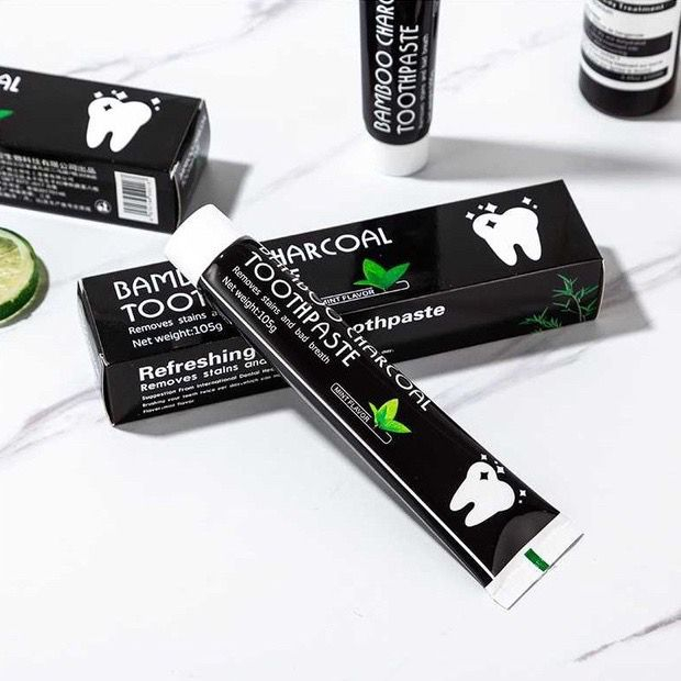 [LOCAL STOCK] Bamboo Charcoal Whitening Toothpaste 105g Removes Stains ...