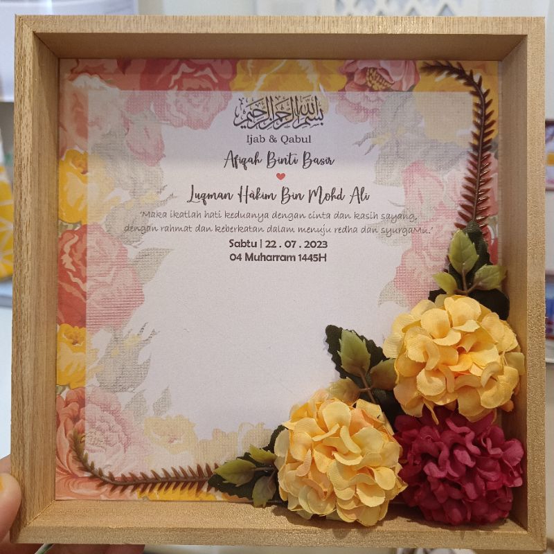 🔥READY STOCK🔥GUBAHAN FRAME DUIT HANTARAN MURAH BAJET BUNGA CANTIK ...