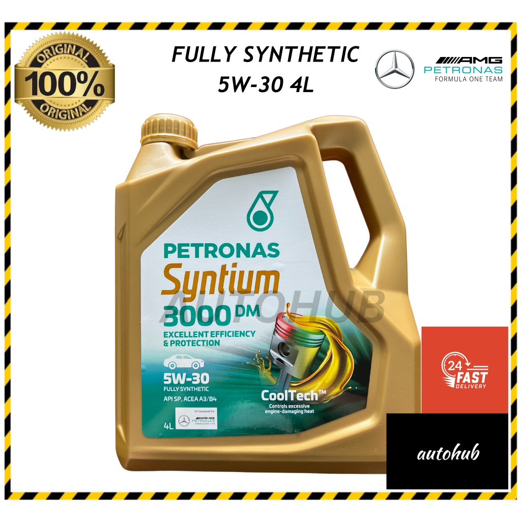 ORIGINAL Petronas AMG Mercedes 5W30 SYNTIUM 3000 DM Engine Oil Fully Synthetic with CoolTech 4 ...