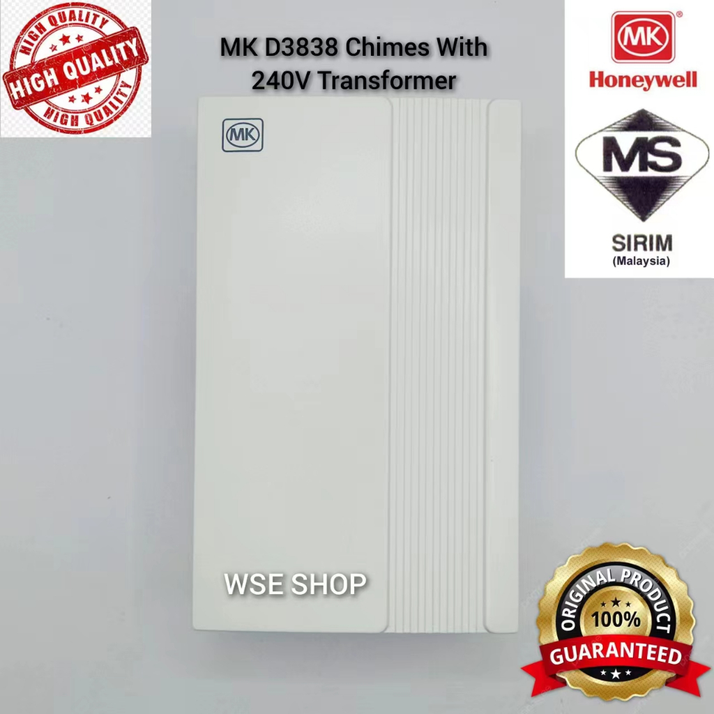 MK D3838 Mechanical Ding Dong Doorbell w/Built In Transformer(SIRIM ...