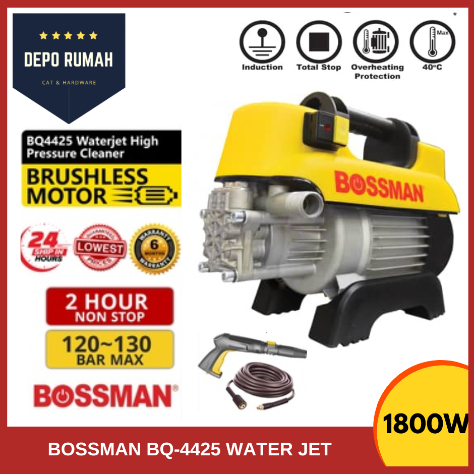 1800W BOSSMAN BQ-4425 High Pressure Cleaner ( INDUCTION BRUSHLESS MOTOR ...