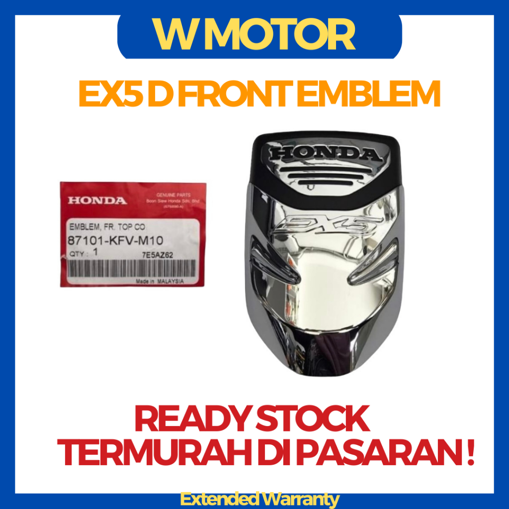 HONDA EX5 DREAM FRONT EMBLEM/ HORN EMBLEM / FRONT EMBLEM LOGO HONDA ...