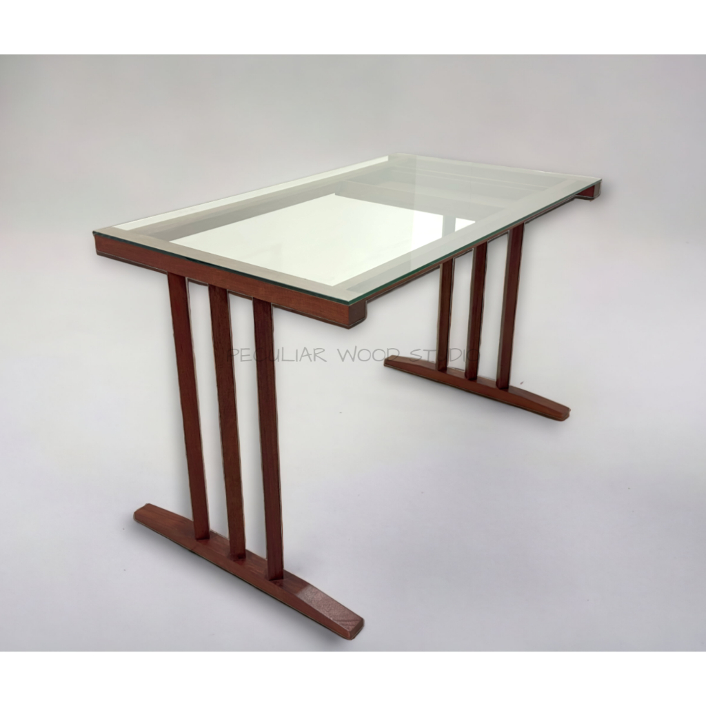 Peculiar Wood (Handcraft)– Minimalist Modern Solid Hardwood Study Desk ...