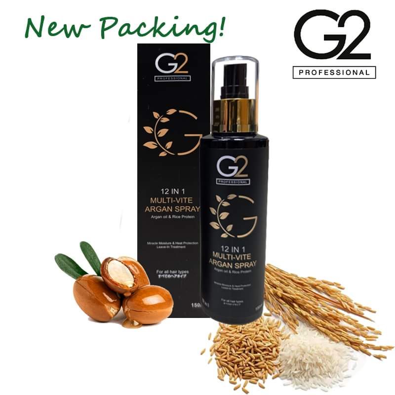 [Hair Repair Treatment Cream] G2 Professional 12 in 1 Multi-Vite Argan ...