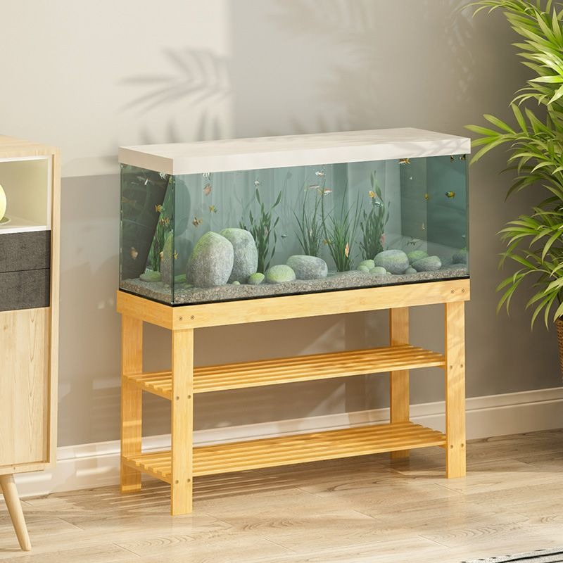 Fish Tank Rack Aquarium Base Cabinet Small Fish Tank Rack Solid Wood ...
