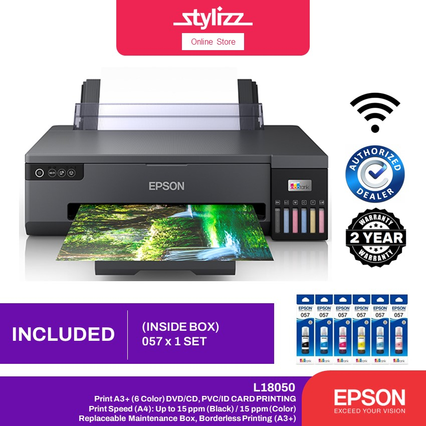 EPSON L1800 L18050 A3 Ink Tank PHOTO PRINTER - Print only with color ...