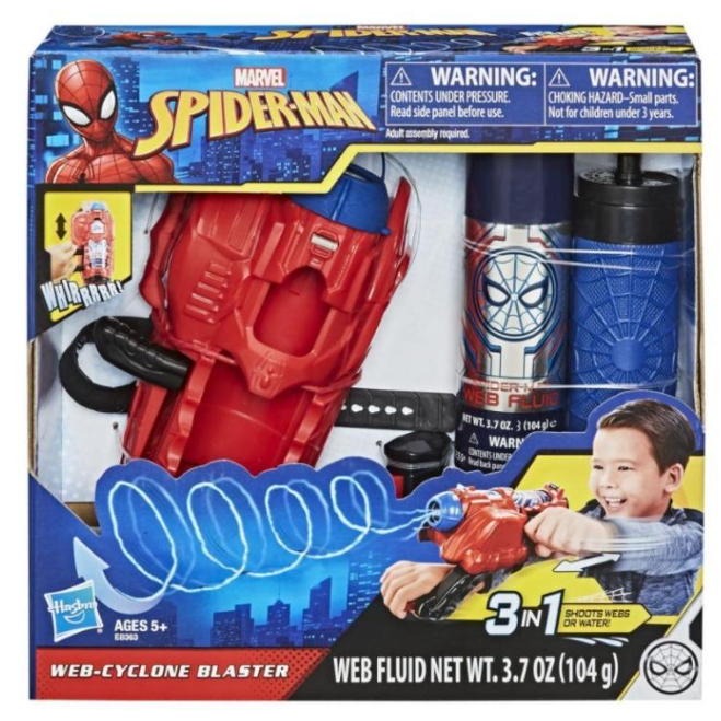 (Original) Hasbro Marvel Spider-Man Web Cyclone Blaster Toy | Shopee ...