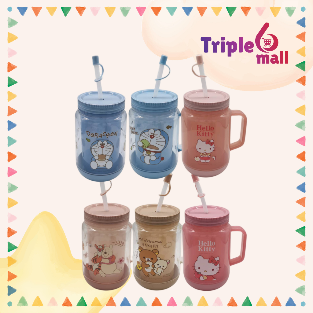 BIG OFFER DISNEY CHARACTER COLD DRINK CUP WITH STRAW | Shopee Malaysia