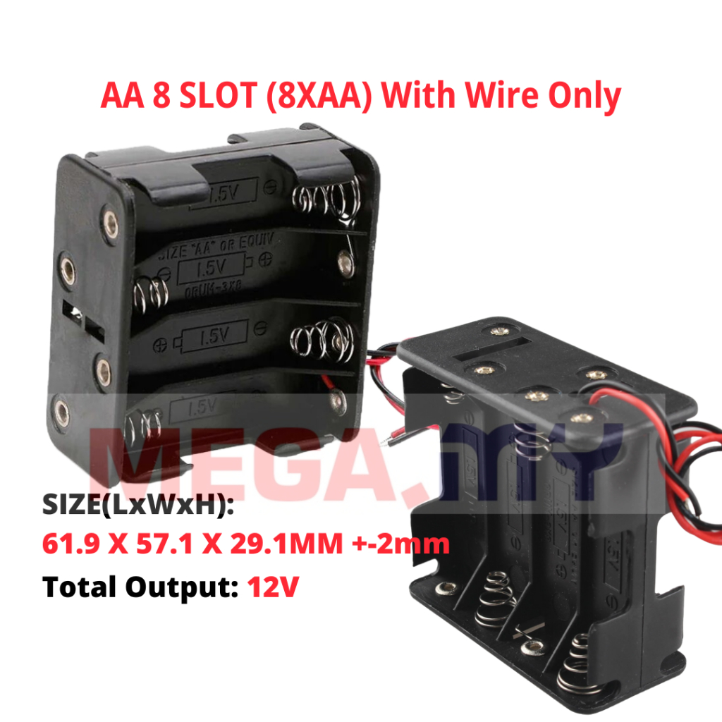 AA AAA 9V 18650 Battery Holder PCB / With Wire / With Switch / With ...