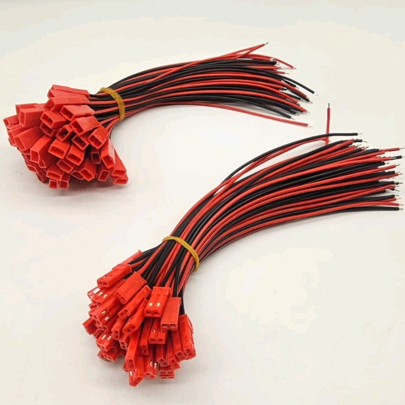 JST-2P Female Plug/Male Plug Socket to plug in Cable Connection LED ...
