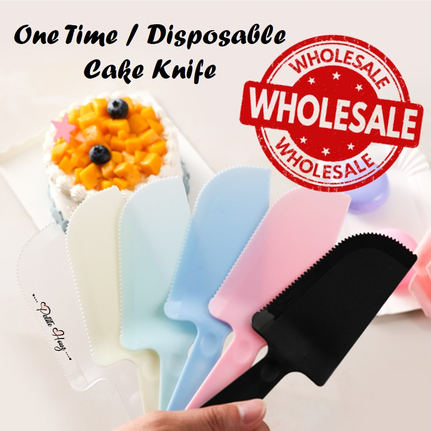 [Petite Houz] 100pcs Plastic Cake Knife READY STOCK Disposable Plastic ...