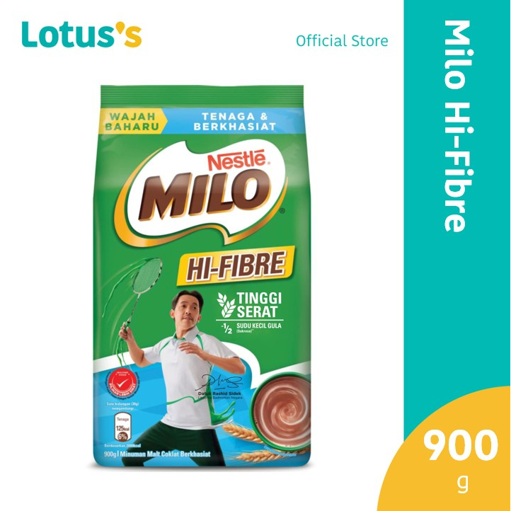 Milo Hi-Fibre 900g | Shopee Malaysia