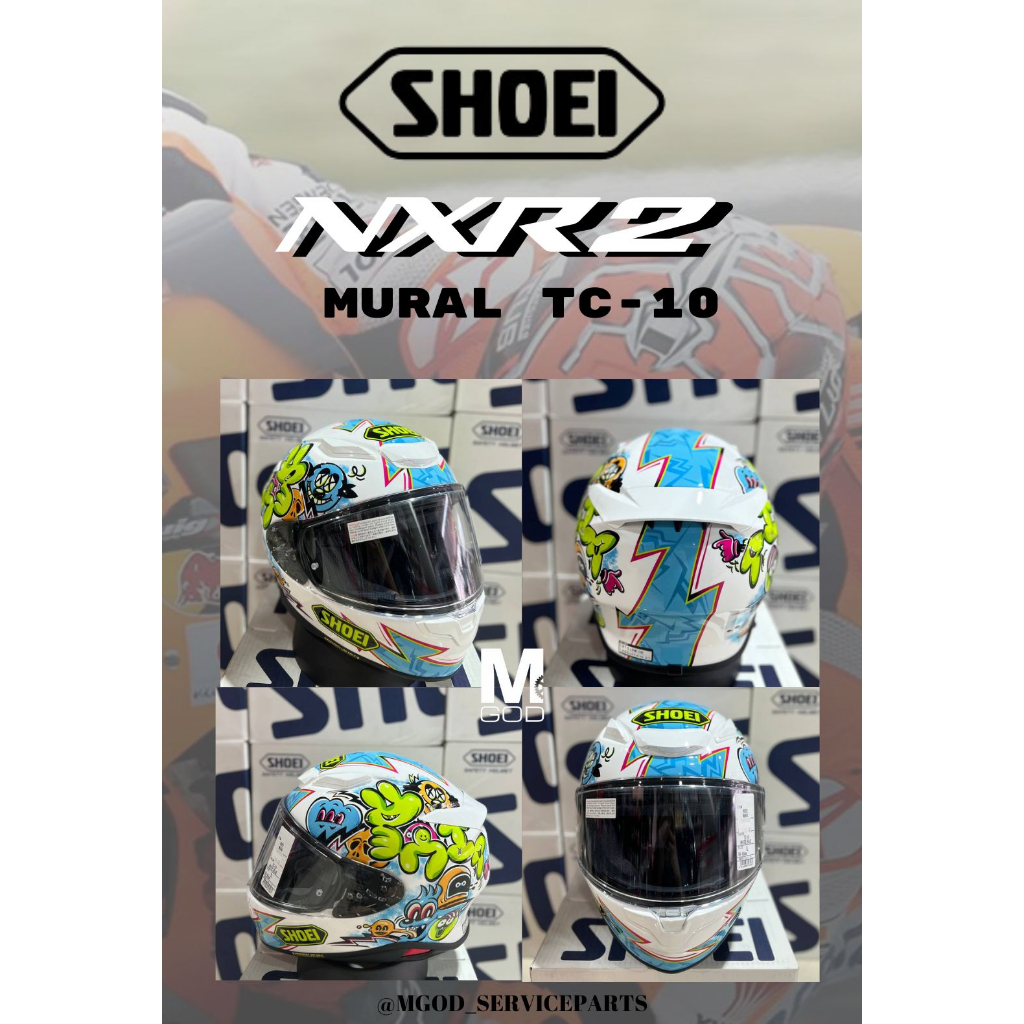 NXR2-MUR-TC10 SHOEI NXR2 MURAL TC-10 SHOEI NXR2 MURAL TC-10 ORIGINAL ...