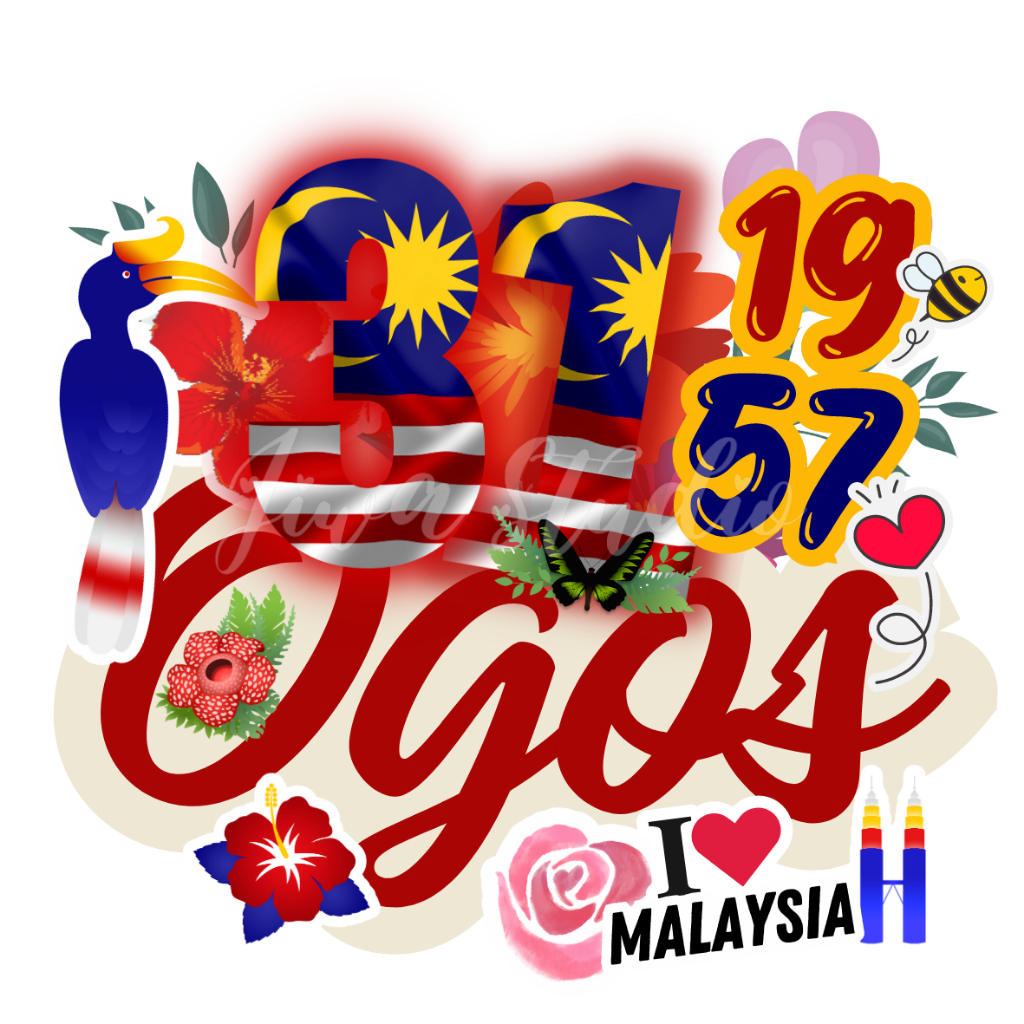 1pc Sticker Hari Merdeka | Malaysiaku Merdeka | Saya ️ Malaysia | Saya ...