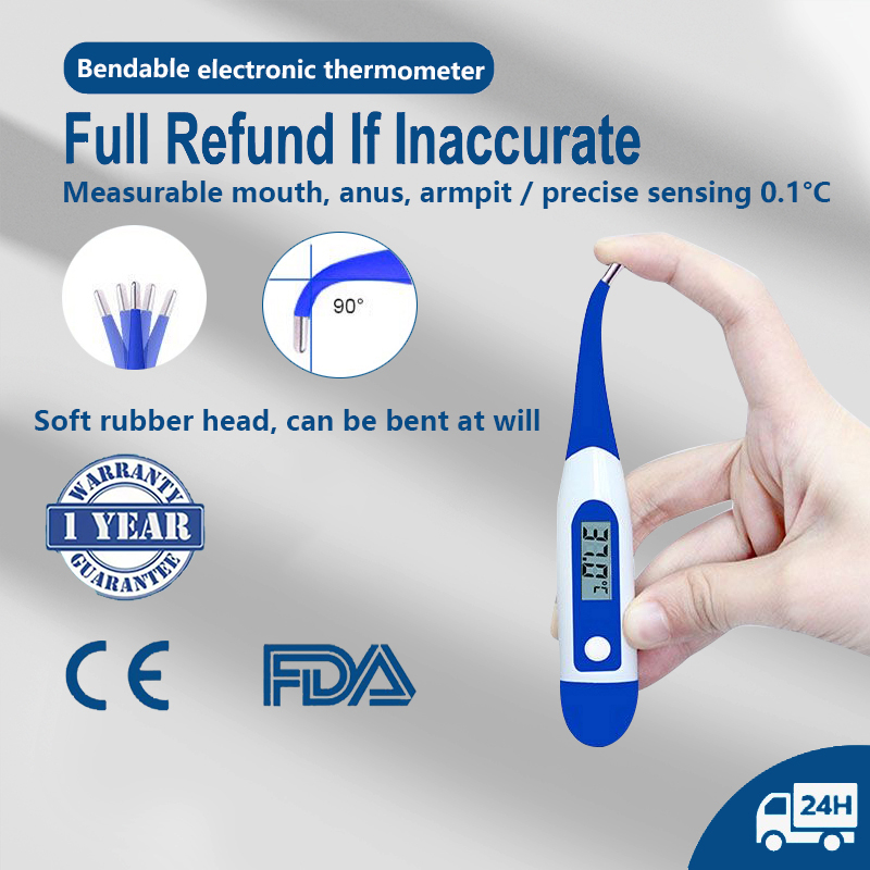 Digital Electronic Body Thermometer Baby Oral Adult Armpit Fever ...