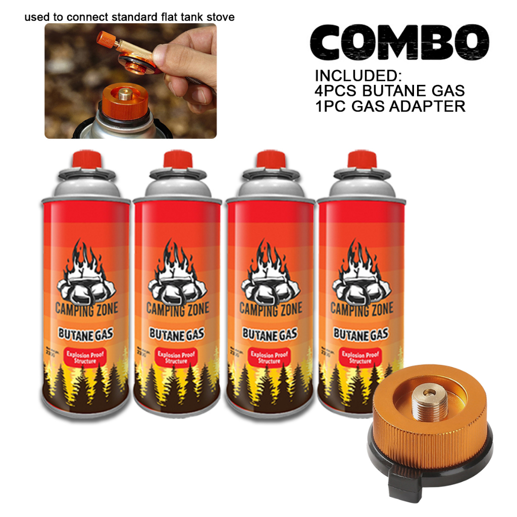4PCS Camping Butane Cartridge Gas Bottle Tin Portable Buttane Steamboat ...
