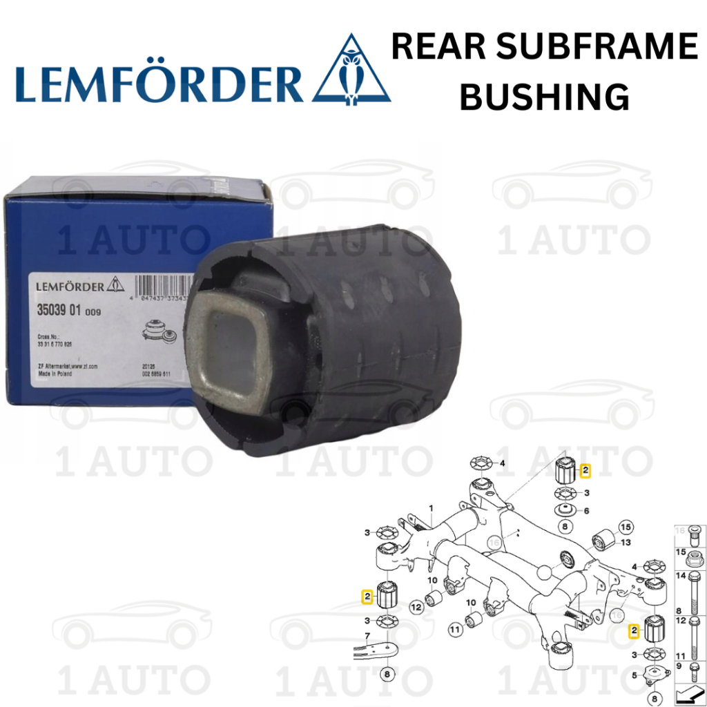LEMFORDER GERMANY (1PC) REAR SUBFRAME BUSHING BMW E60 E63 E64 | Shopee ...