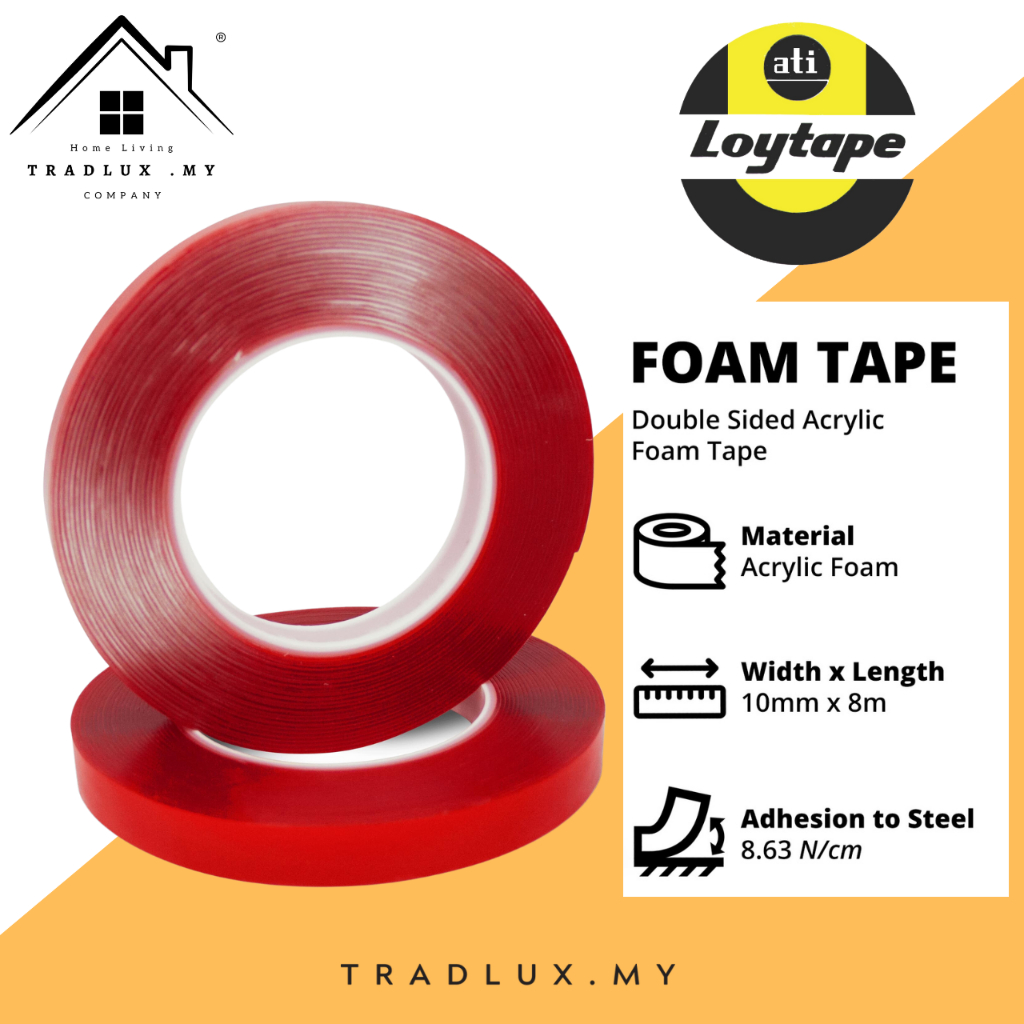Double Sided Acrylic Foam Tape (Clear) | Shopee Malaysia