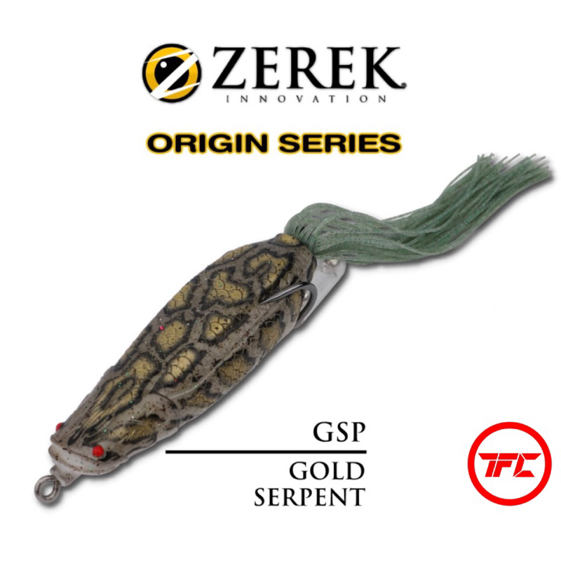 ZEREK Origin Series Clicker Frog 80mm 22g Weedless Soft Lure Snakehead Toman Walk the dog Pencil ...