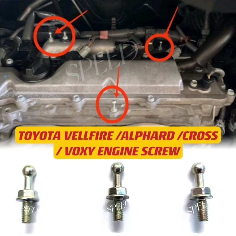 ENGINE SCREW CLIP BOLT FOR TOYOTA VELLFIRE ALPHARD ESTIMA VOXY CROSS ...