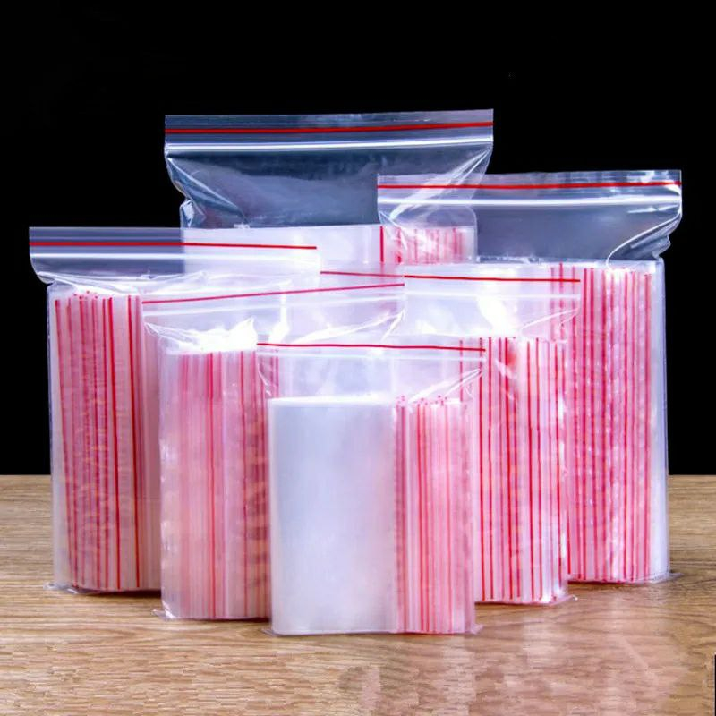 RORA - (100 PCS) Ziplock Plastic Bag I Self Seal Clear Transparent I ...