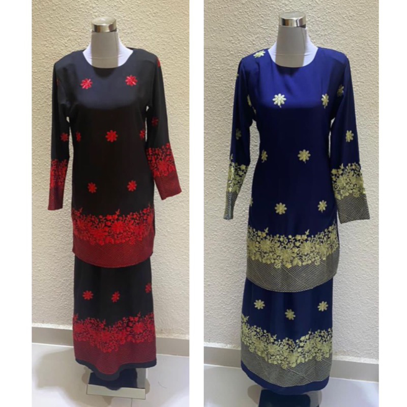 Kurung Moden Sulam Design 1 | Shopee Malaysia
