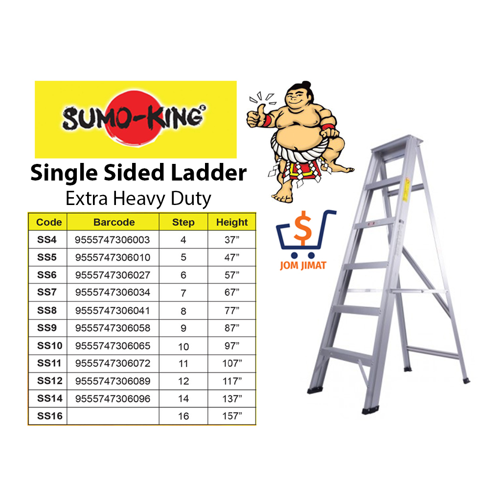 Sumo King Aluminium Ladder (Single Sided / Double Sided / Multi Purpose) - Tangga Aluminium ...