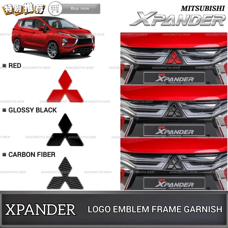 AMAZING MITSUBISHI XPANDER CAR LOGO EMBLEM FRAME COVER PNP MITSUBISHI ...
