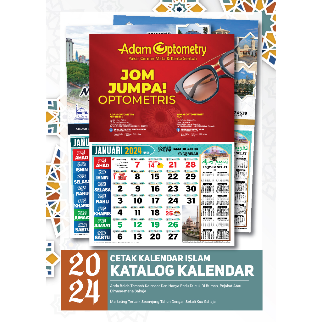 KALENDAR ISLAM TERMURAH - CUSTOME DESIGN HEADER | Shopee Malaysia