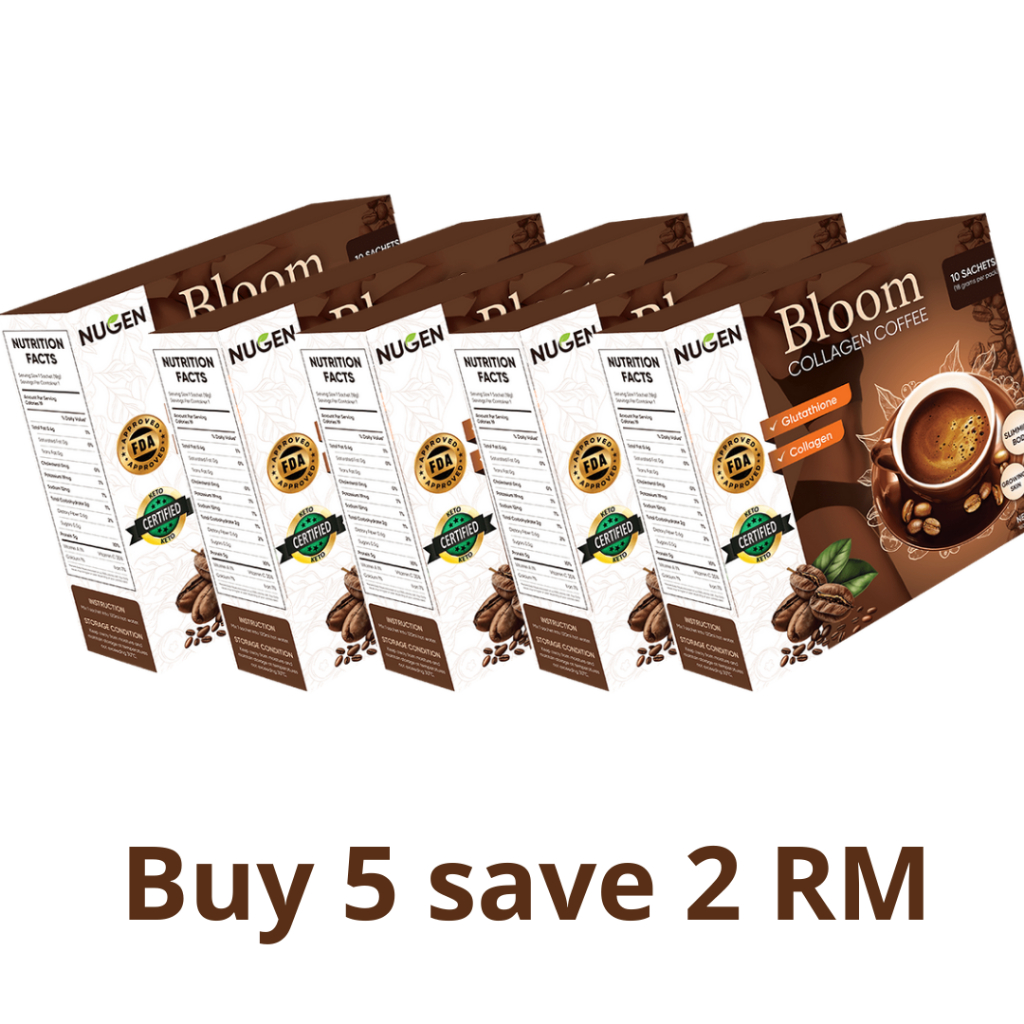 Nugen Bloom Collagen Coffee Original collagen glutathione supplements ...