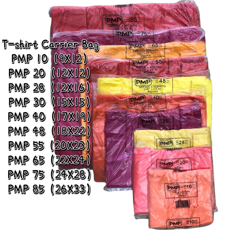 BEST QUALITY Plastic Bag/Singlet Bag/T-Shirt Bag | 10-48 | Shopee Malaysia