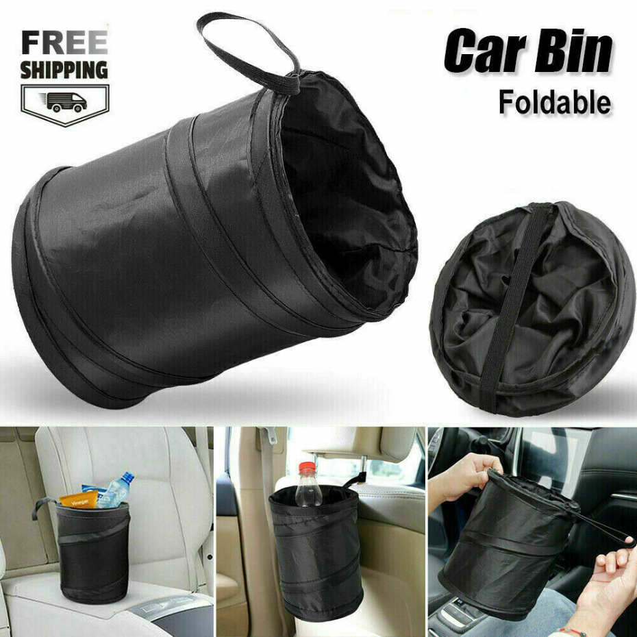 Foldable Dustbin Car Rear Seat Hanger Rubbish Storage Bag Box Lipat ...