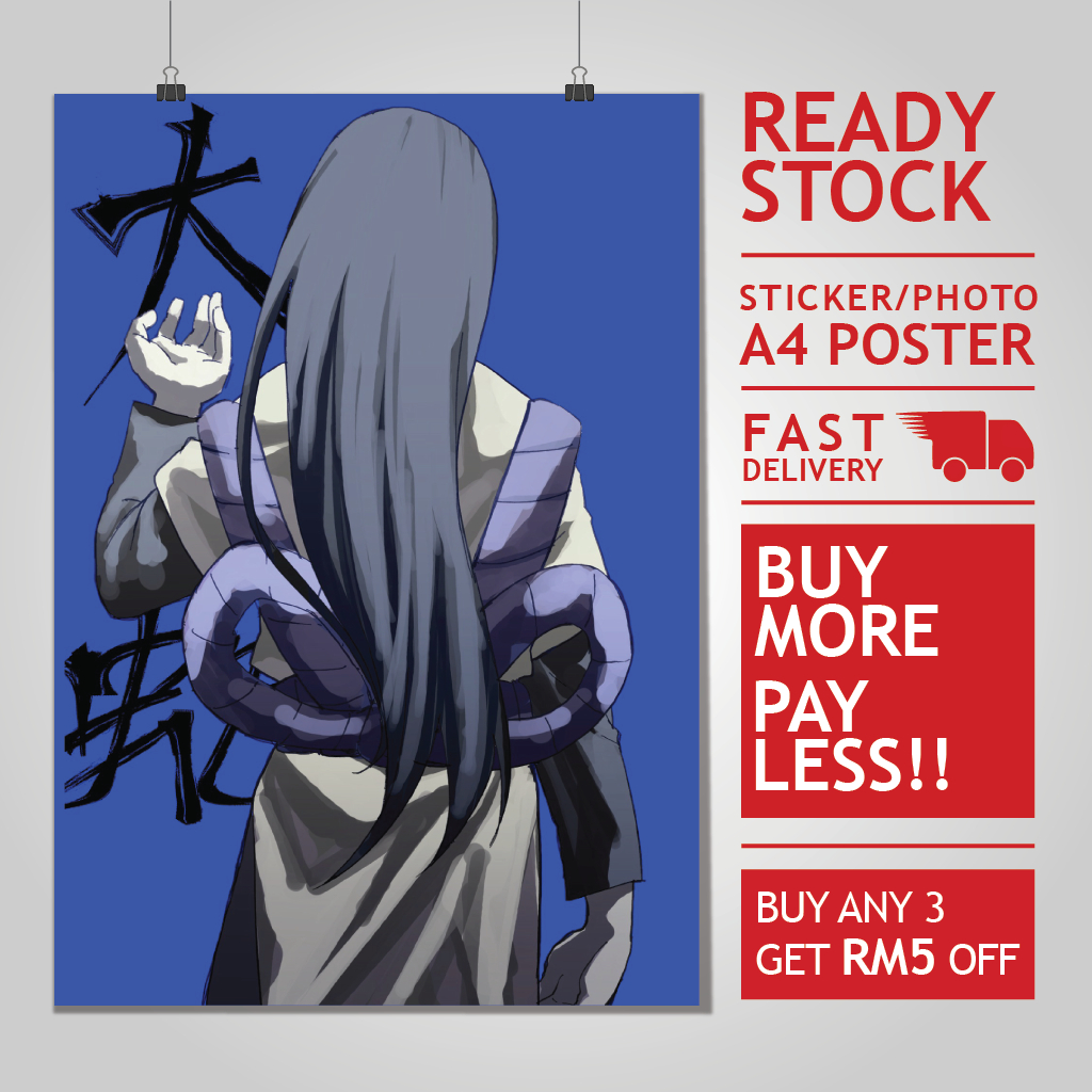 (READY STOCK) Naruto A4 Photo Poster/Sticker | Orochimaru #1 | A4 Photo ...