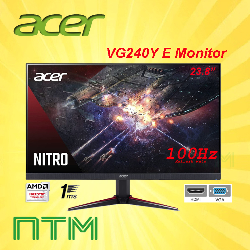 ACER Nitro VG240 GAMING MONITOR 23.8“ FHD IPS LED AMD FreeSync / VG240Y ...