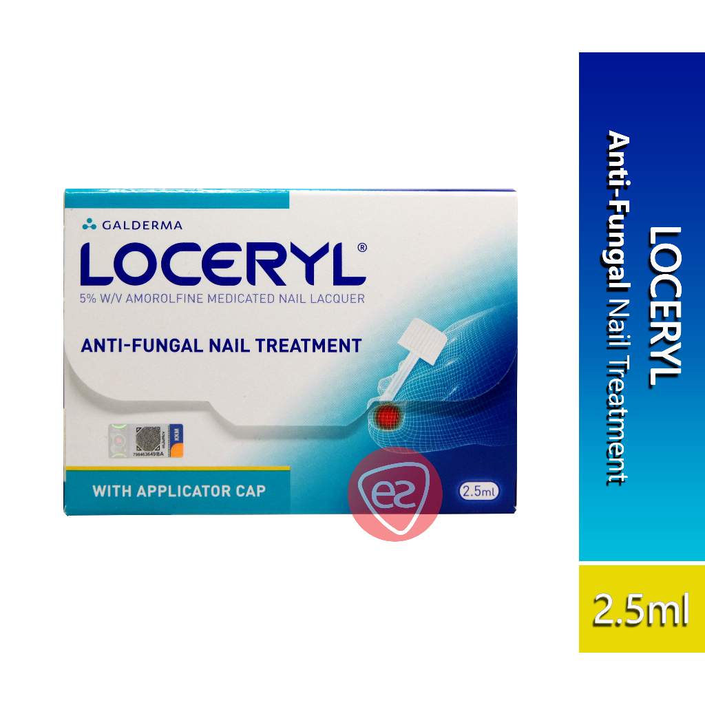 LOCERYL ANTI-FUNGAL NAIL TREATMENT 2.5ML (5% W/V AMOROLFINE MEDICATED ...