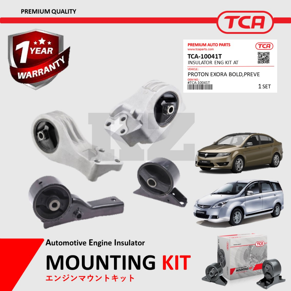 PROTON EXORA BOLD / PREVE / SUPRIMA TURBO AUTO ENGINE MOUNTING KIT TCA ...